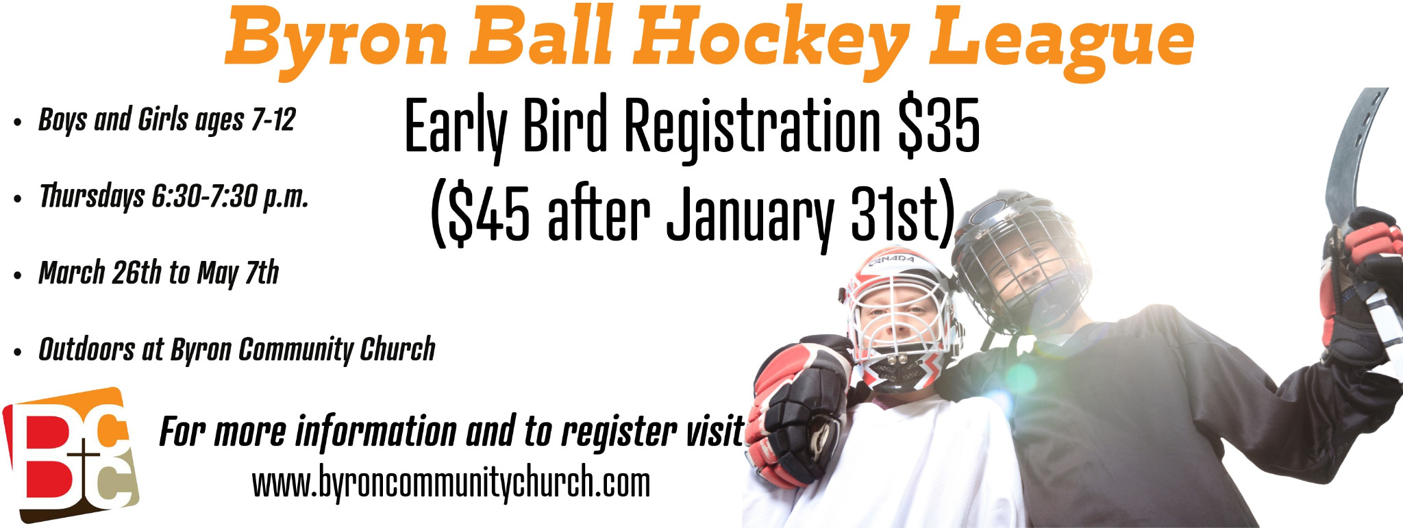 2026 Ball Hockey - Byron Community Church